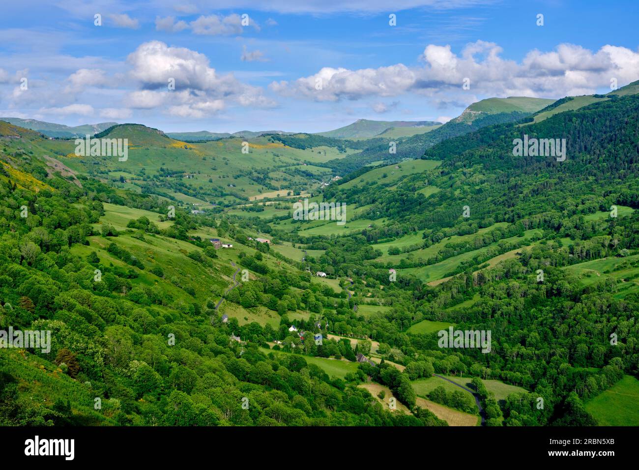 France, Cantal, Auvergne Volcanoes Regional Natural Park, Salers ...