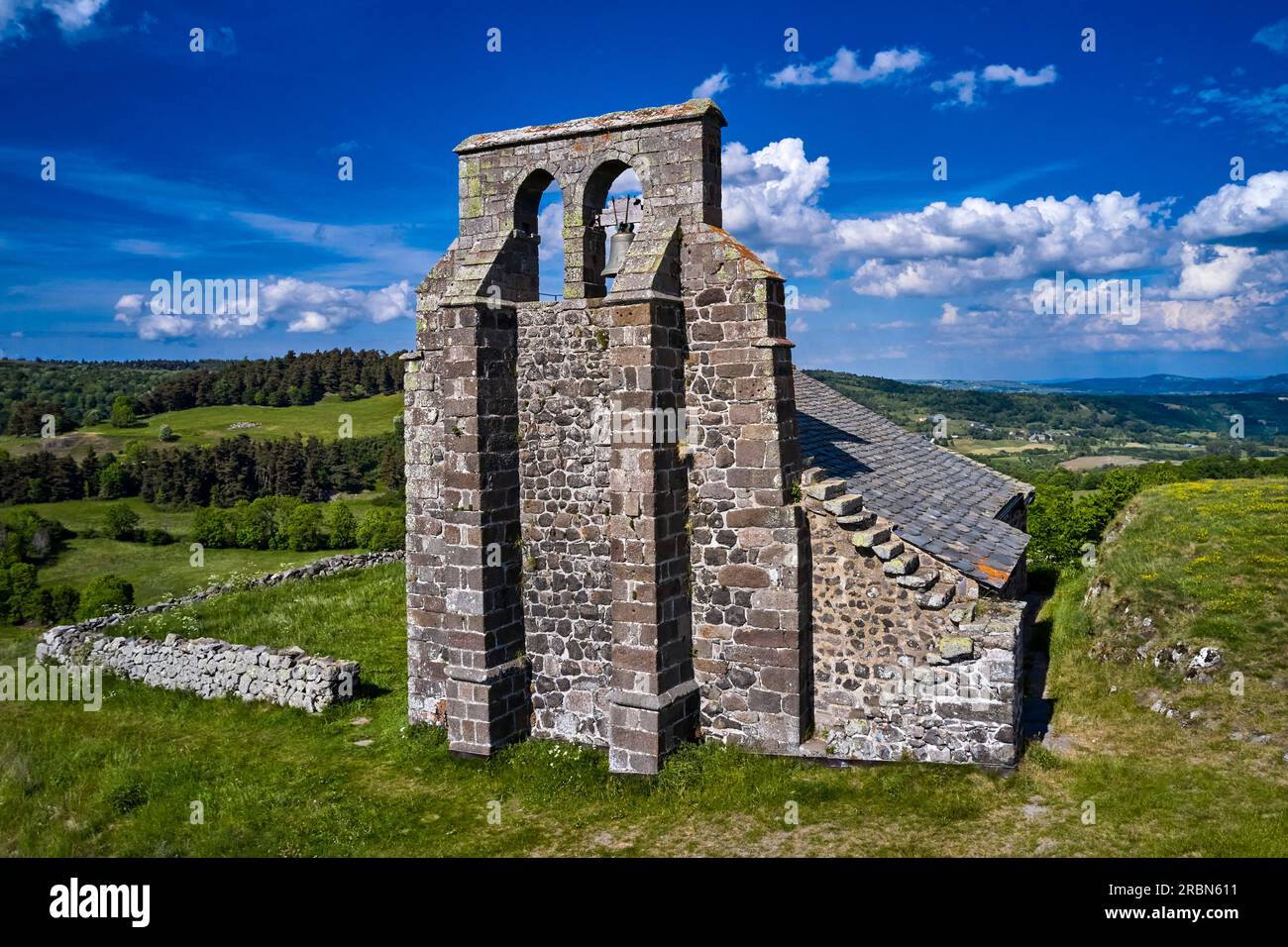 France, Cantal, Auvergne Volcanoes Regional Nature Park, Chastel-sur ...