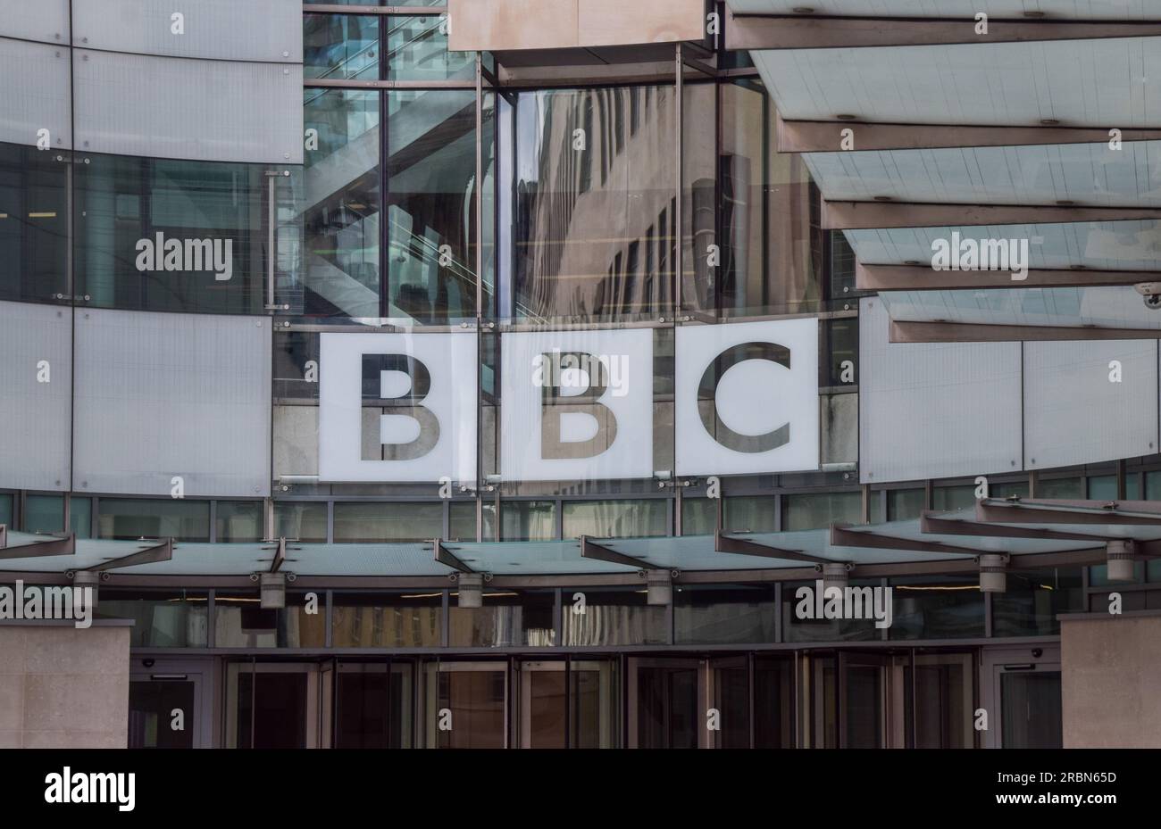 London Uk 10th July 2023 Exterior View Of The Bbc Headquarters In
