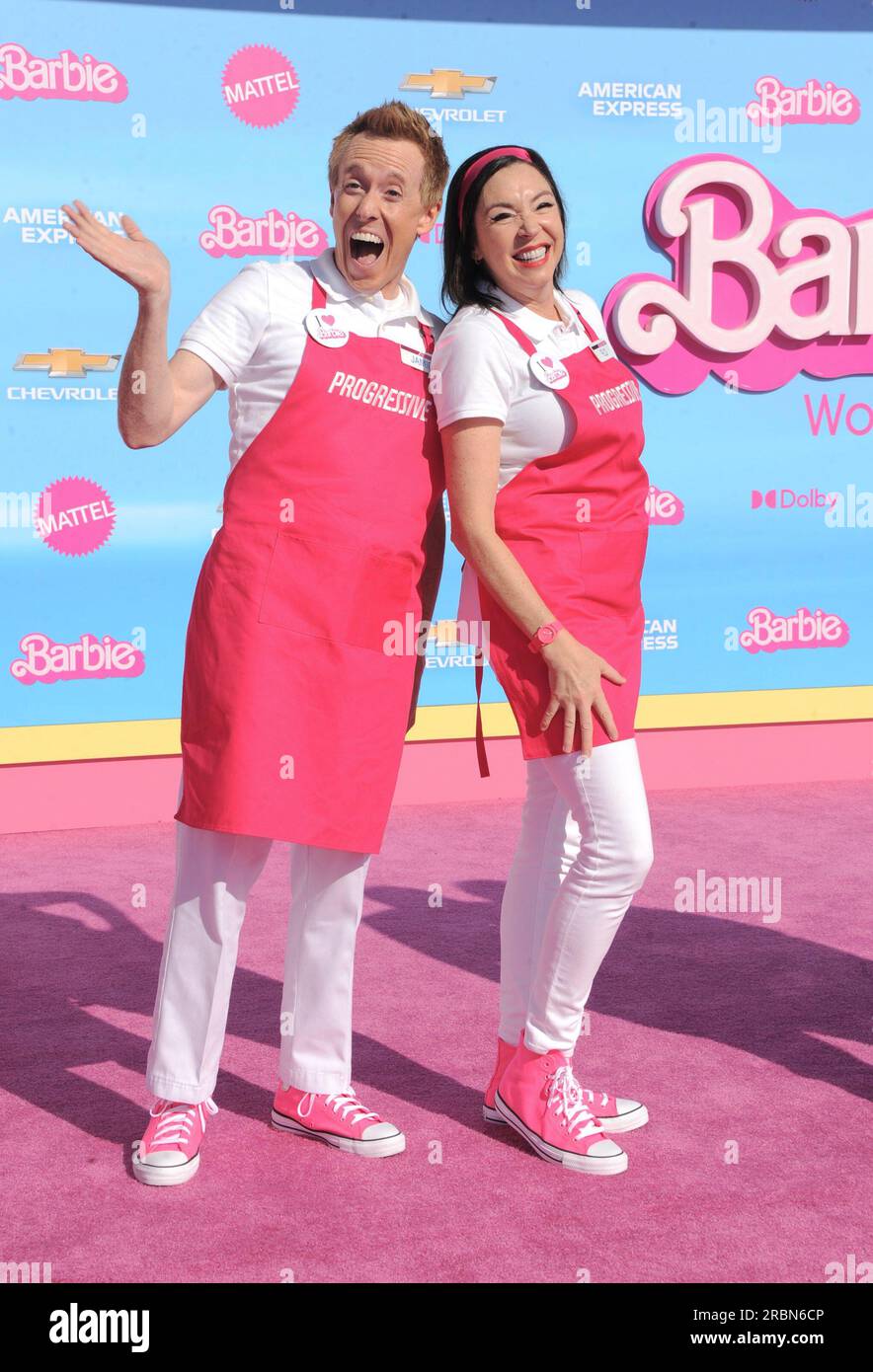 Los Angeles, CA. 9th July, 2023. Jim Cashman, Stephanie Courtney at ...