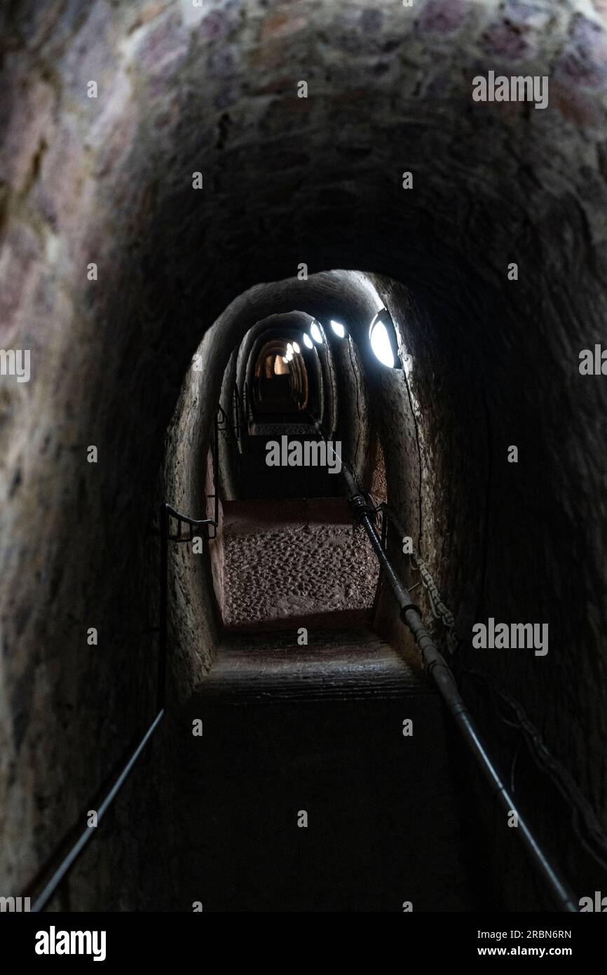 Underground staircase or underground staircase with 734 steps under ...