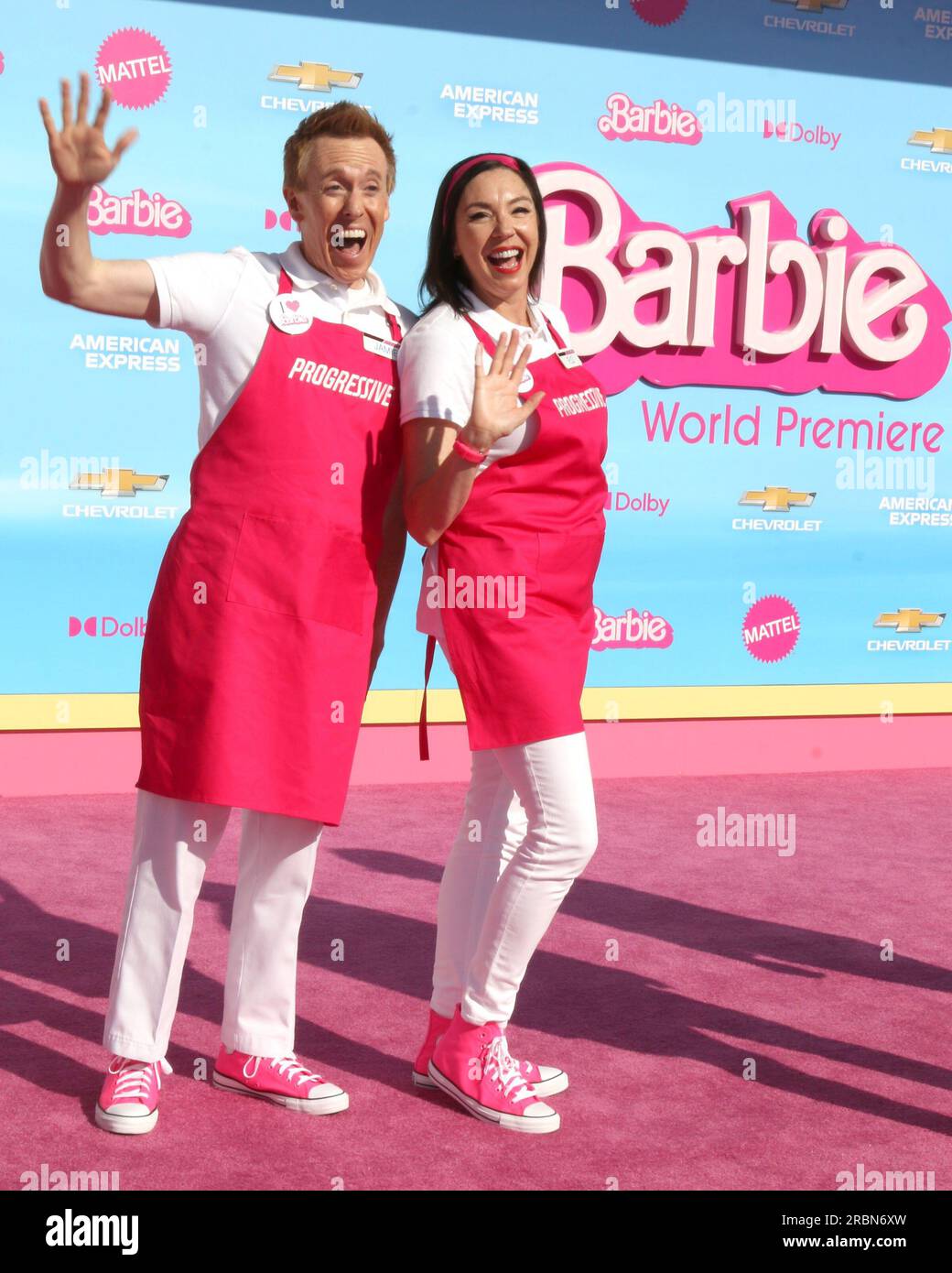 Los Angeles, CA. 9th July, 2023. Jim Cashman, Stephanie Courtney at ...