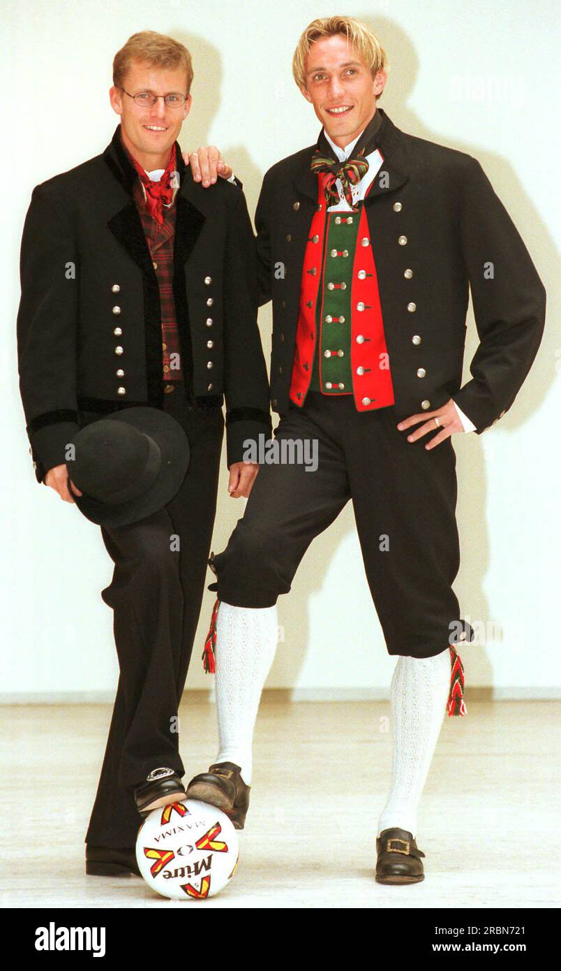 Celtic Football Club stars Harald Brattbakk and Vidar Riseth model ...