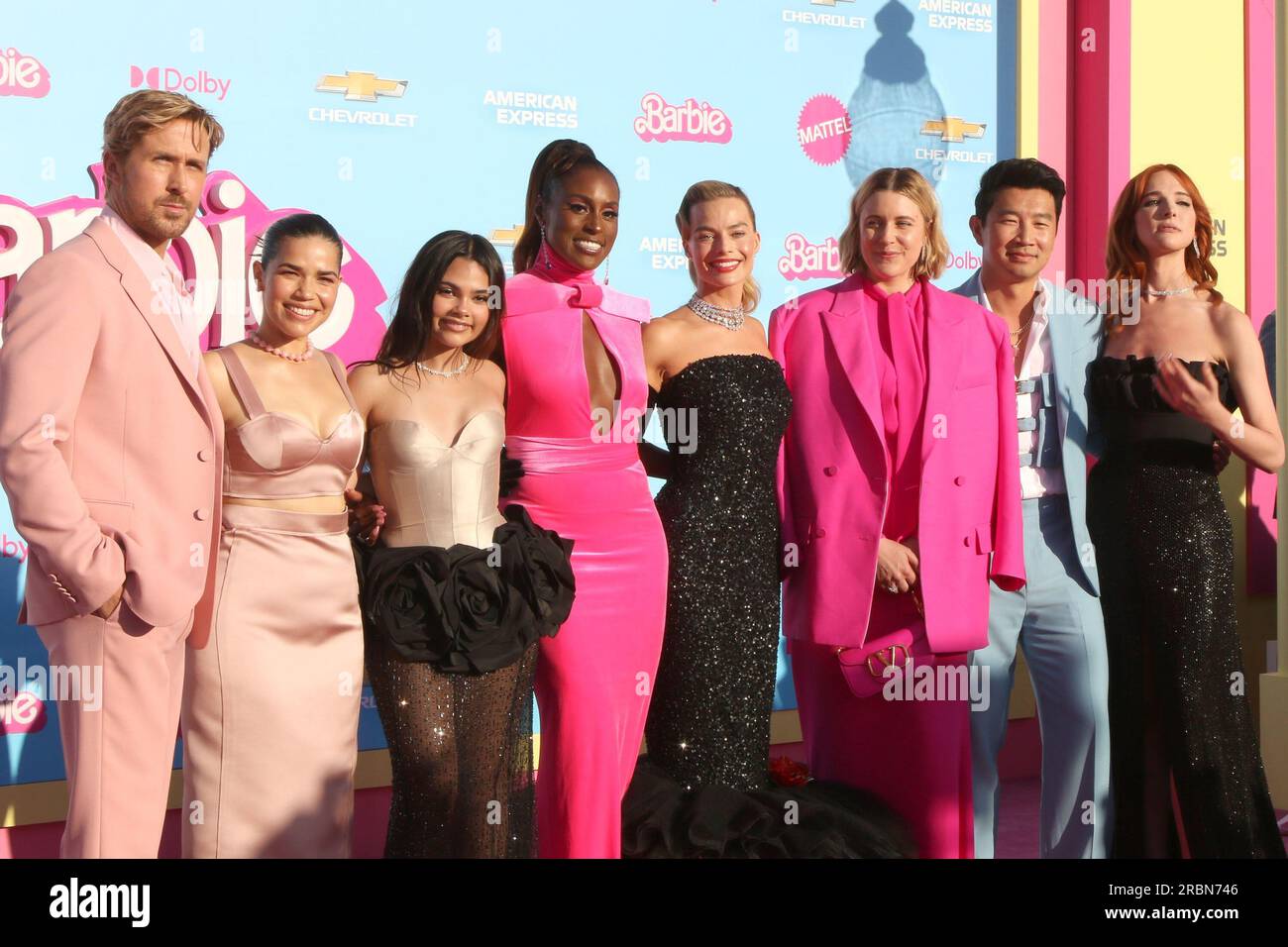 Los Angeles, CA. 9th July, 2023. Ryan Gosling, America Ferrera, Ariana ...