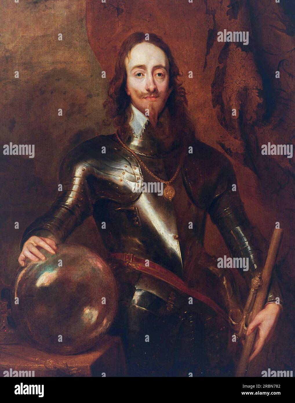 Portrait of Charles I King of England by Anthony van Dyck Stock Photo ...