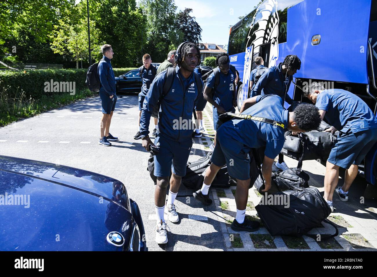 Alkmaar, Netherlands. 10th July, 2023. Gent's Justin Munezero pictured ...