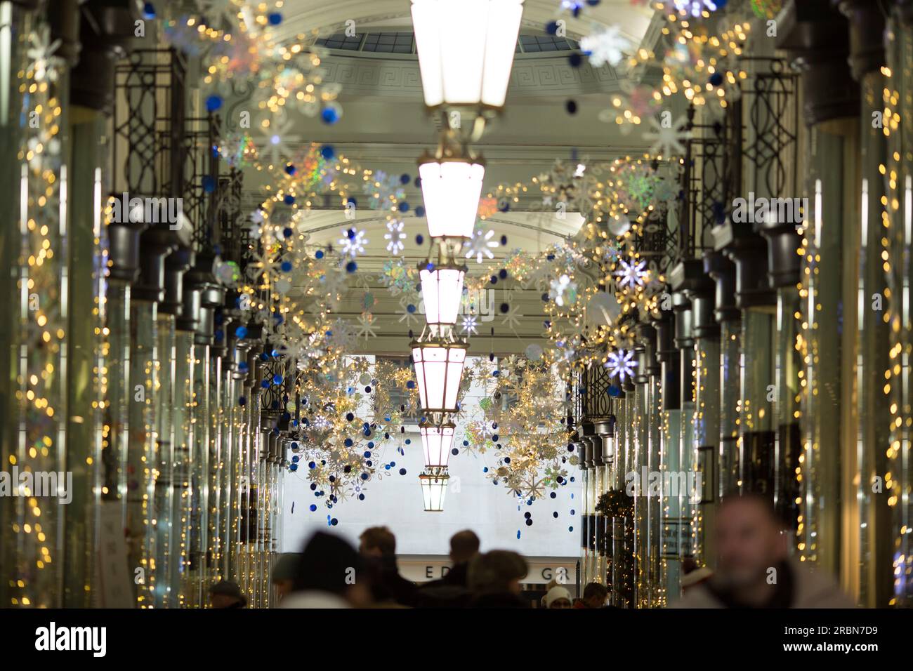Shoppers walk in central London Stock Photo - Alamy