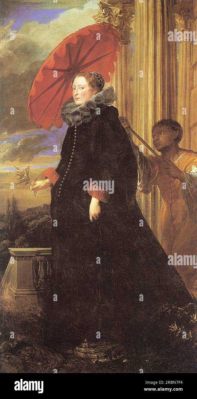 Portrait of Marchesa Elena Grimaldi, wife of Marchese Nicola Cattaneo ...