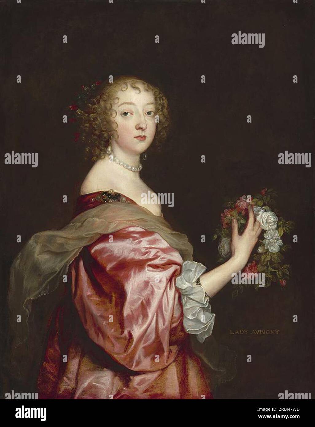Catherine Howard, Lady D'aubigny by Anthony van Dyck Stock Photo - Alamy