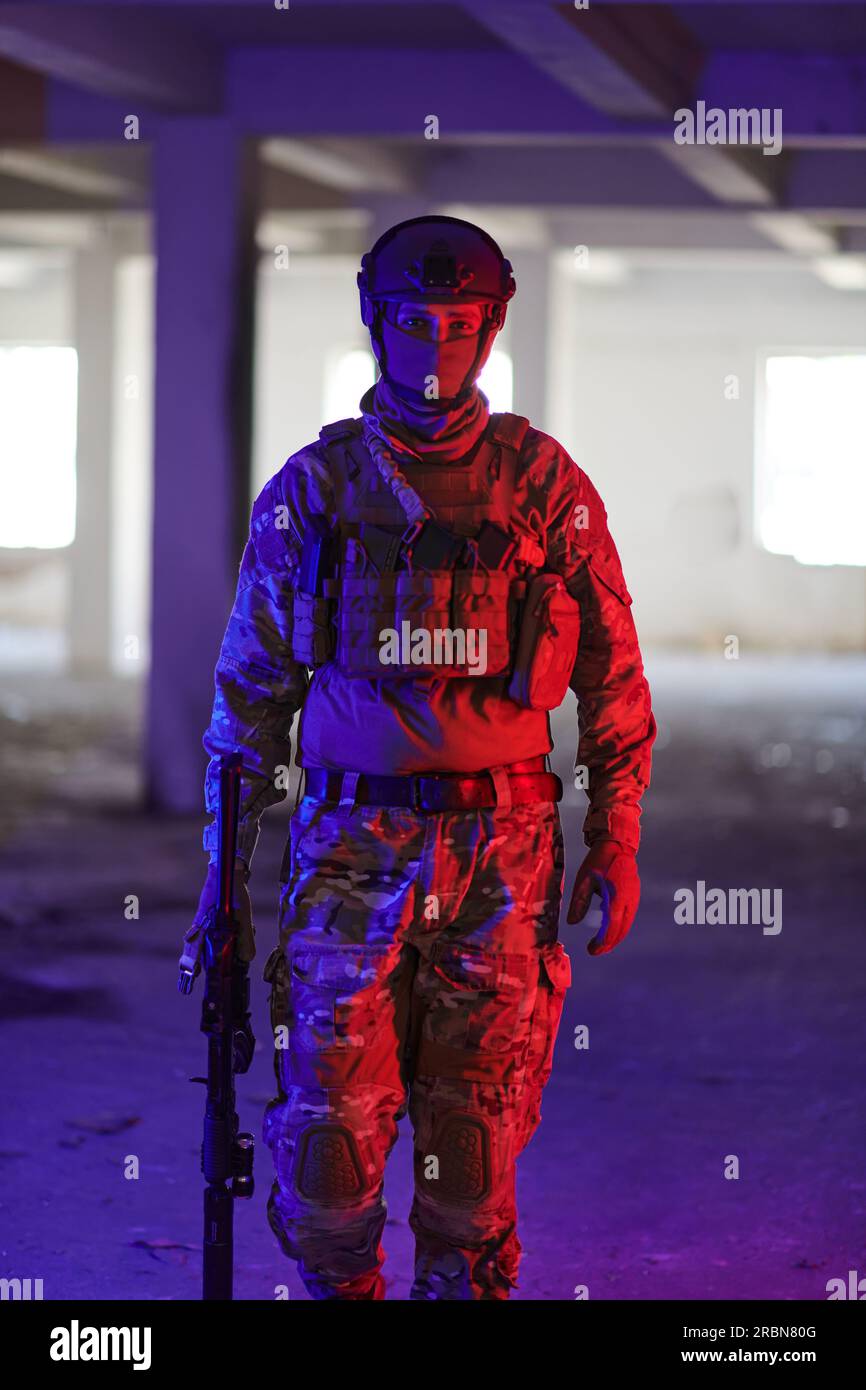 A professional soldier undertakes a perilous mission in an abandoned ...