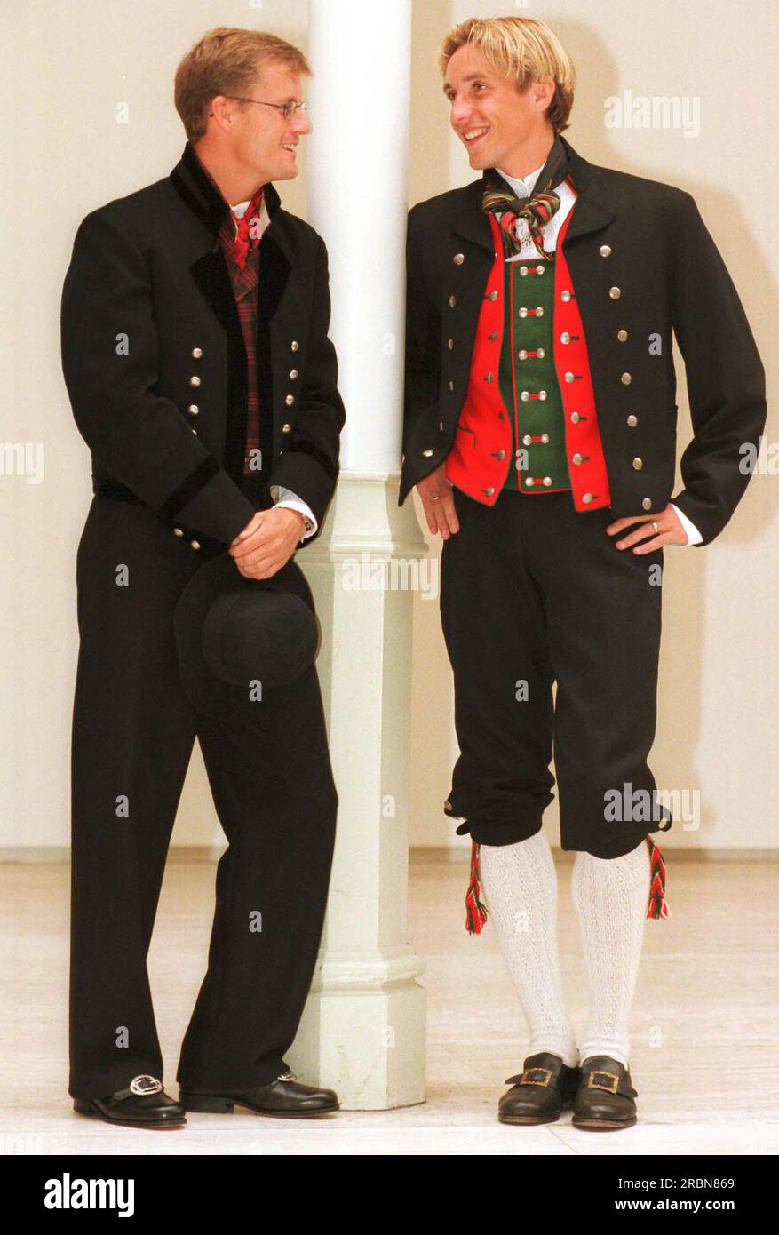 Celtic Football Club stars Harald Brattbakk and Vidar Riseth model ...