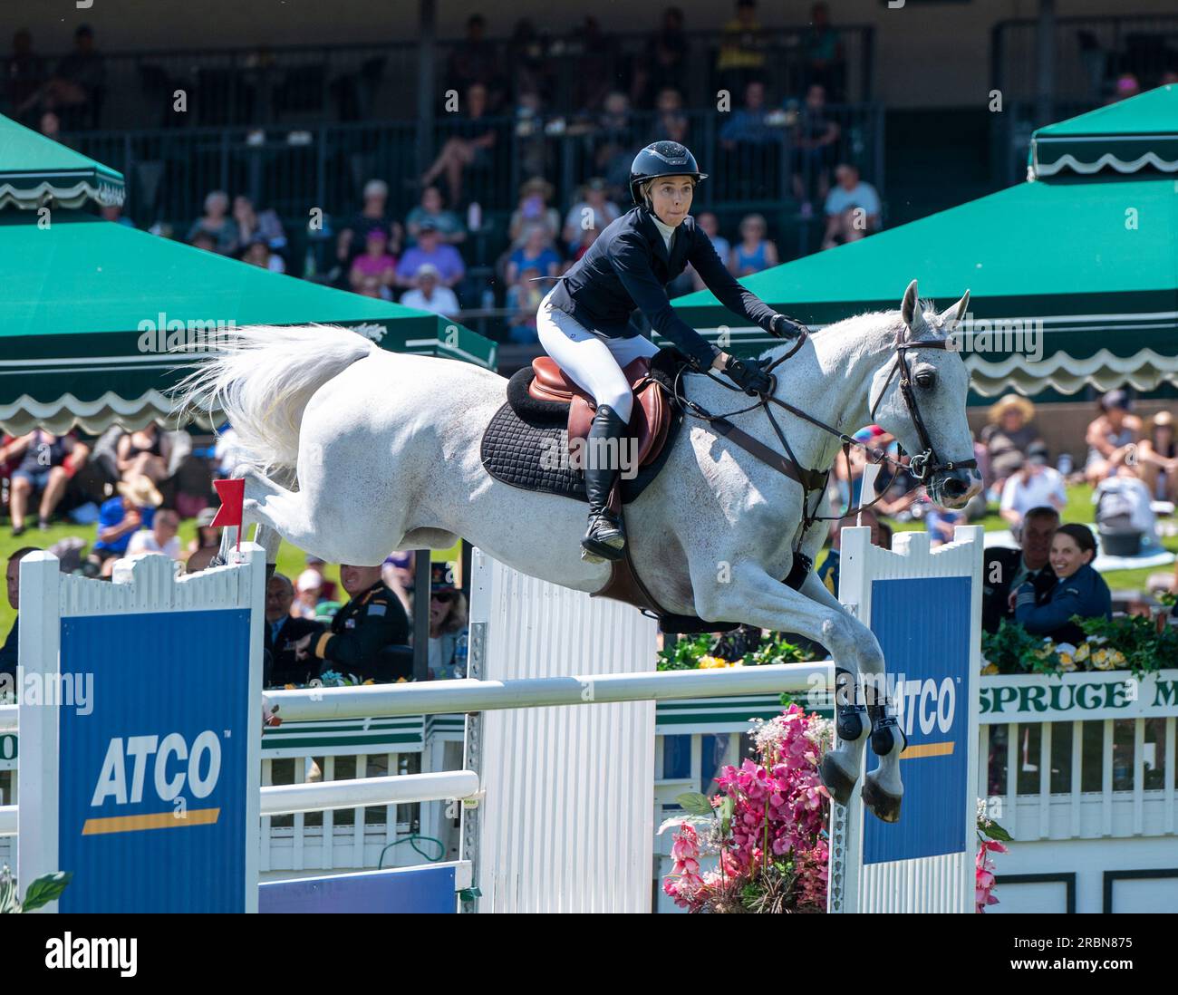 Calgary, Alberta, Canada, 8 July 2023. Hannah Selleck (USA) riding ...