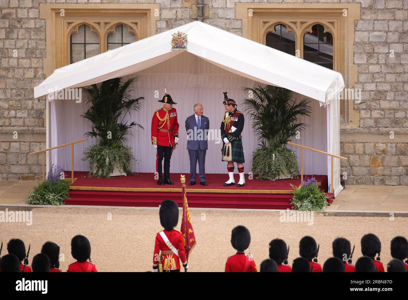 Windsor, UK. 10th July, 2023. US President Joe Biden and Britain's King ...