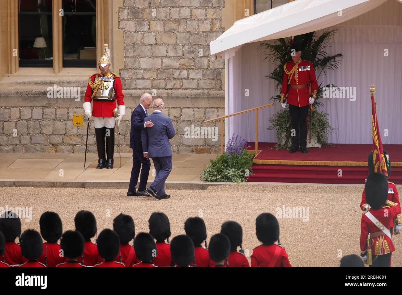 Windsor, UK. 10th July, 2023. US President Joe Biden and Britain's King ...