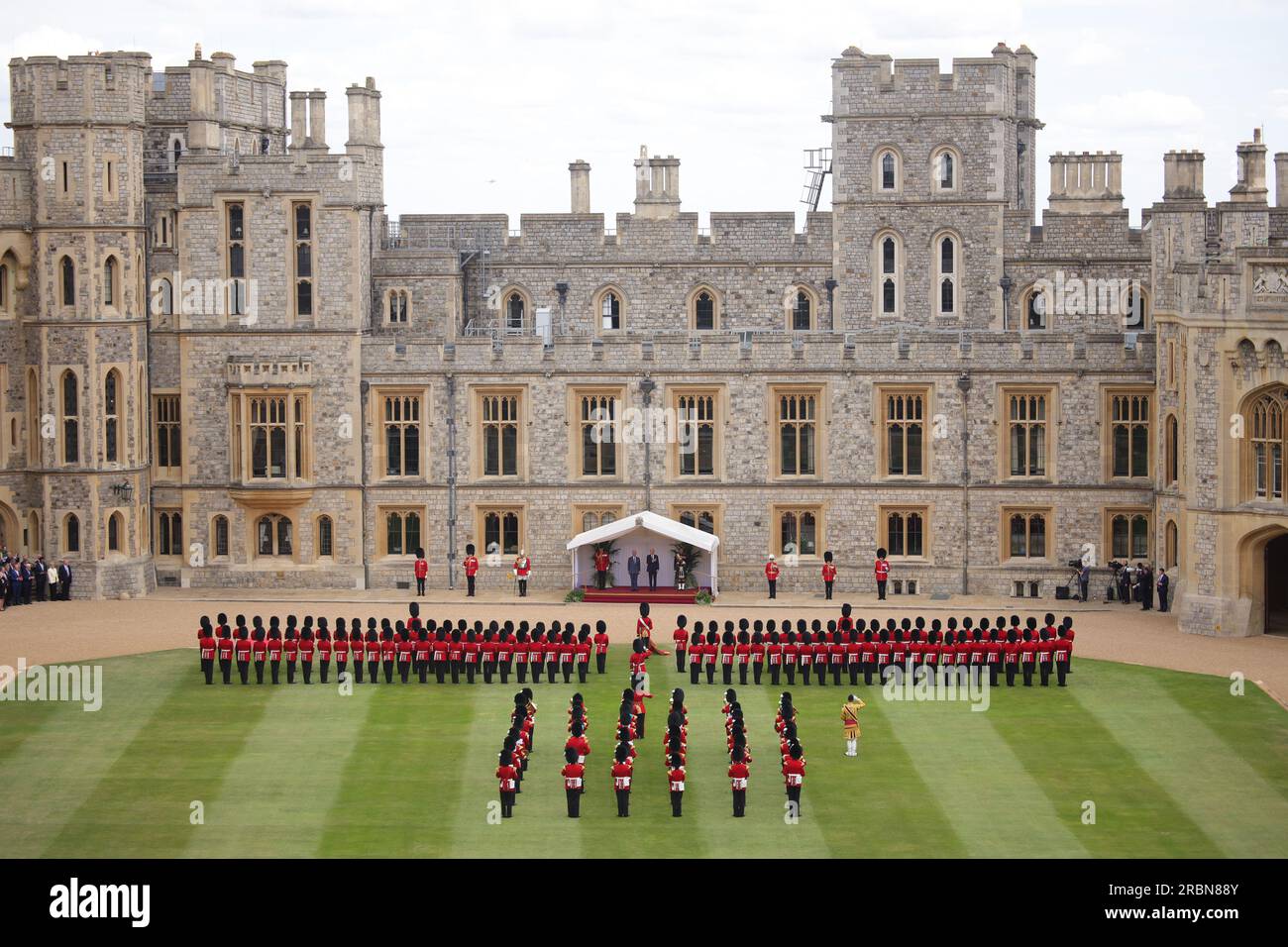 Windsor, UK. 10th July, 2023. US President Joe Biden and Britain's King ...