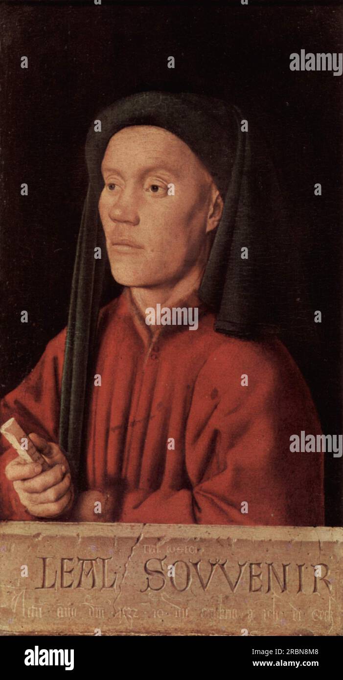 Portrait of a Young Man 1432 by Jan van Eyck Stock Photo - Alamy