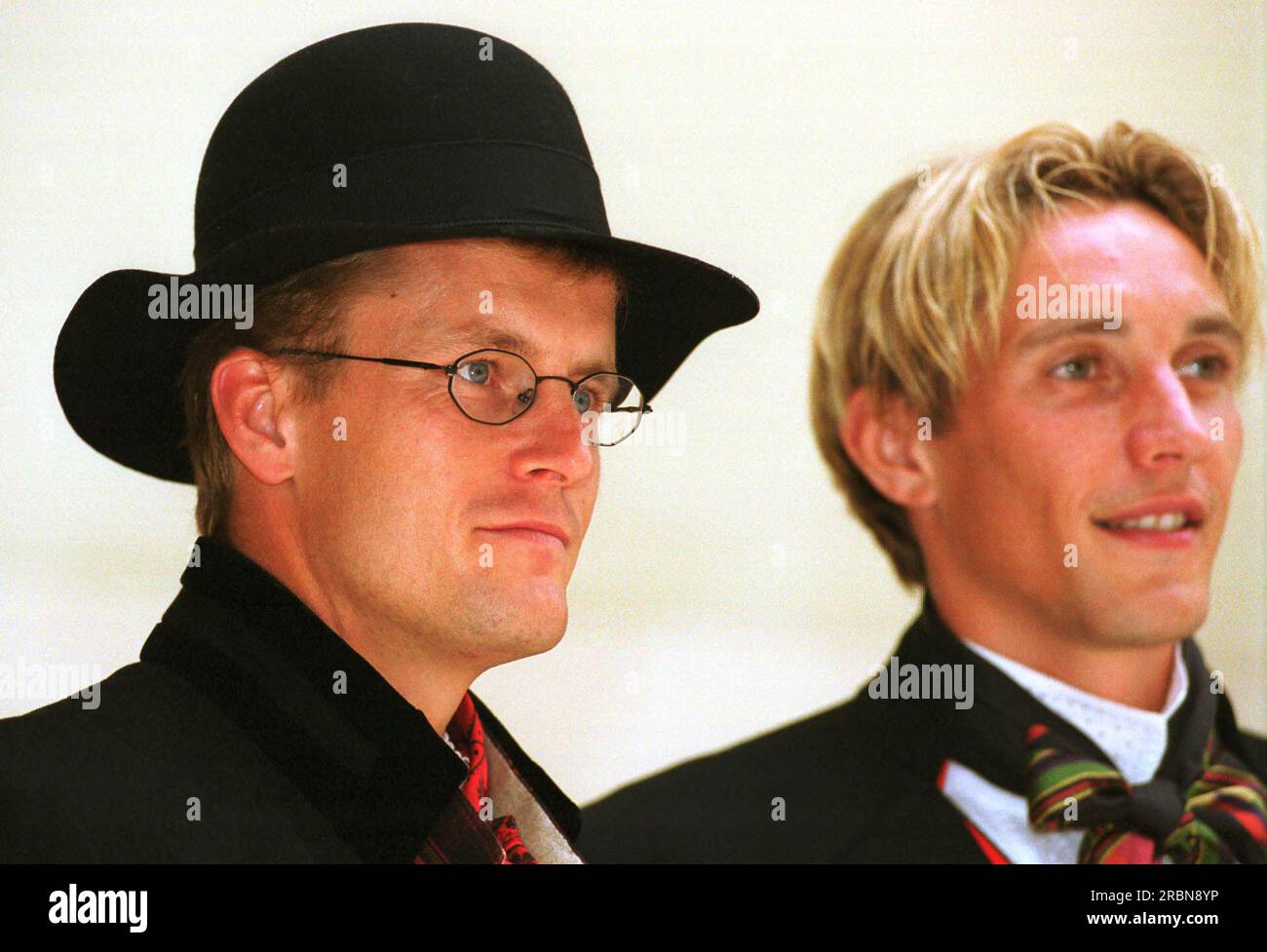 Celtic Football Club stars Harald Brattbakk and Vidar Riseth model ...