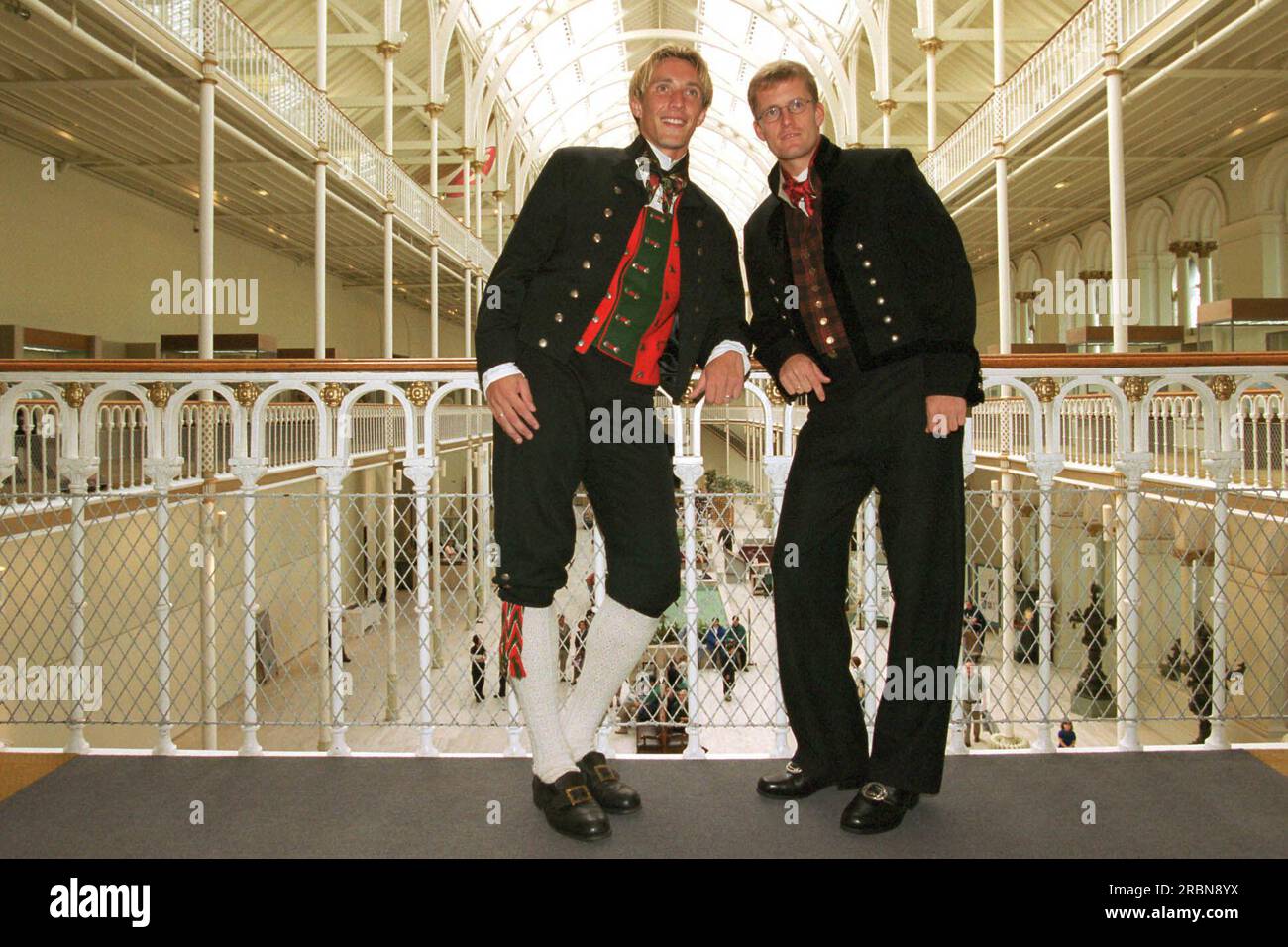 Celtic Football Club stars Harald Brattbakk and Vidar Riseth model ...