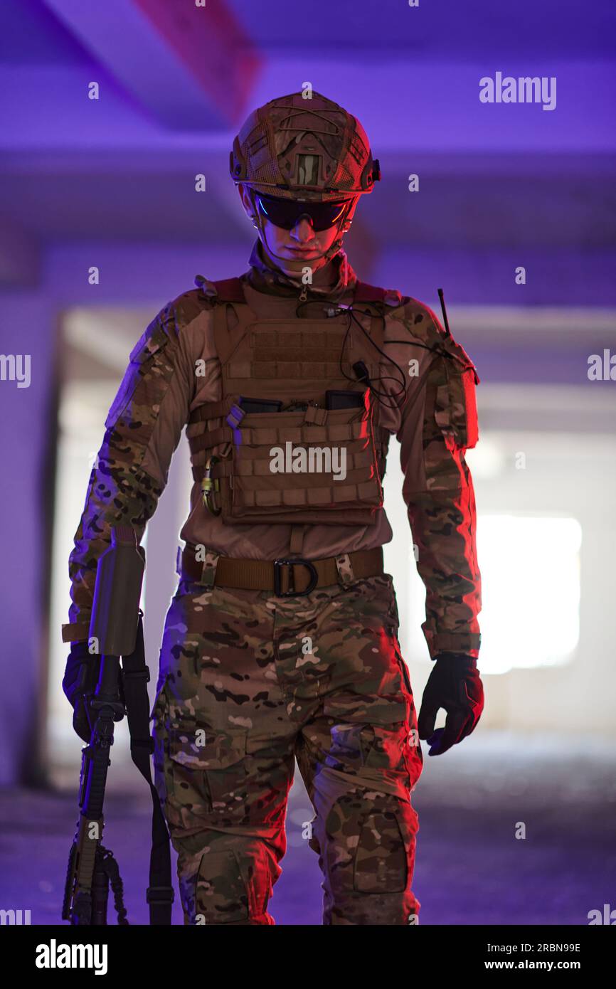 A professional soldier undertakes a perilous mission in an abandoned ...