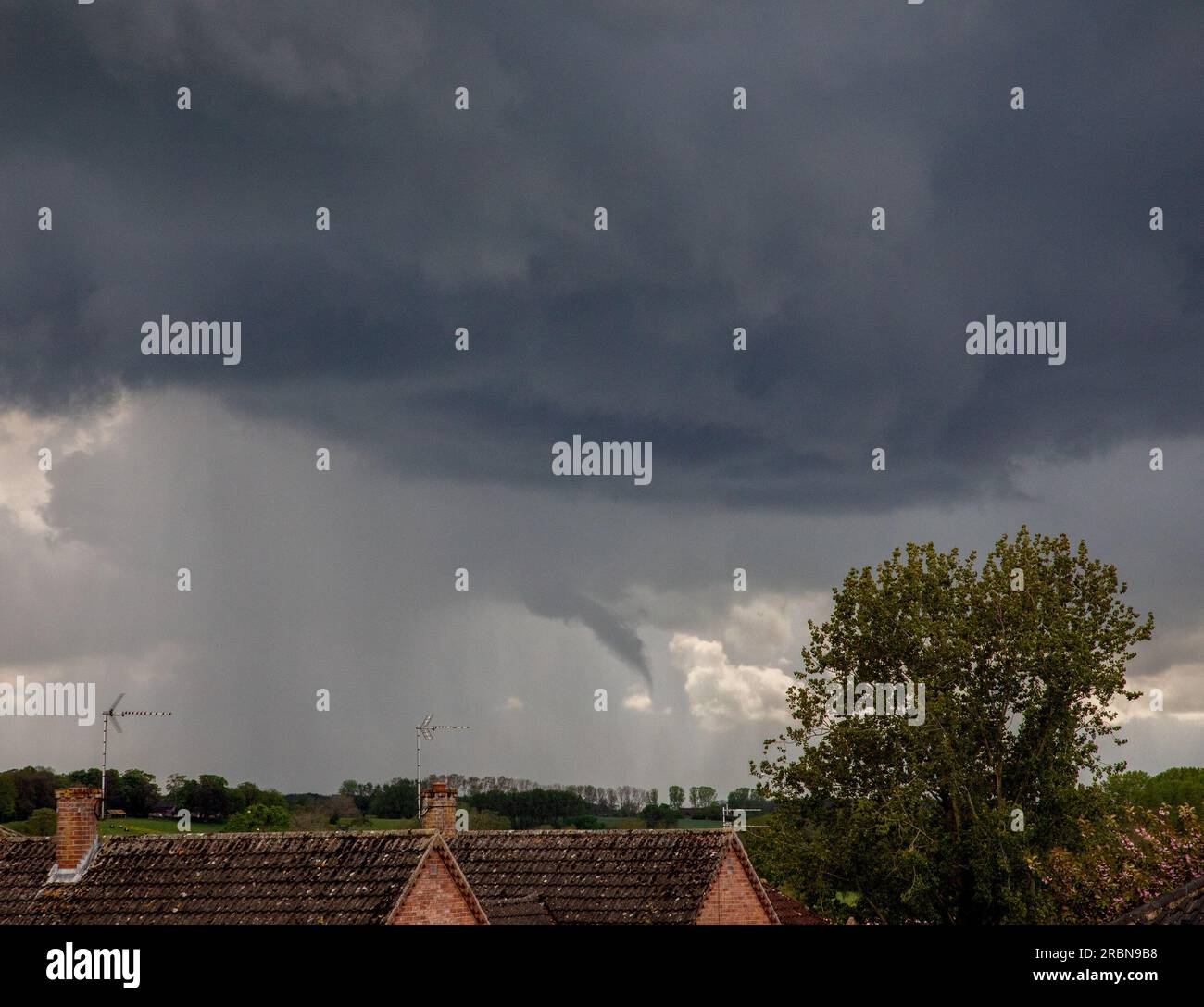 Wind funnel over Suffolk, UK Stock Photo - Alamy