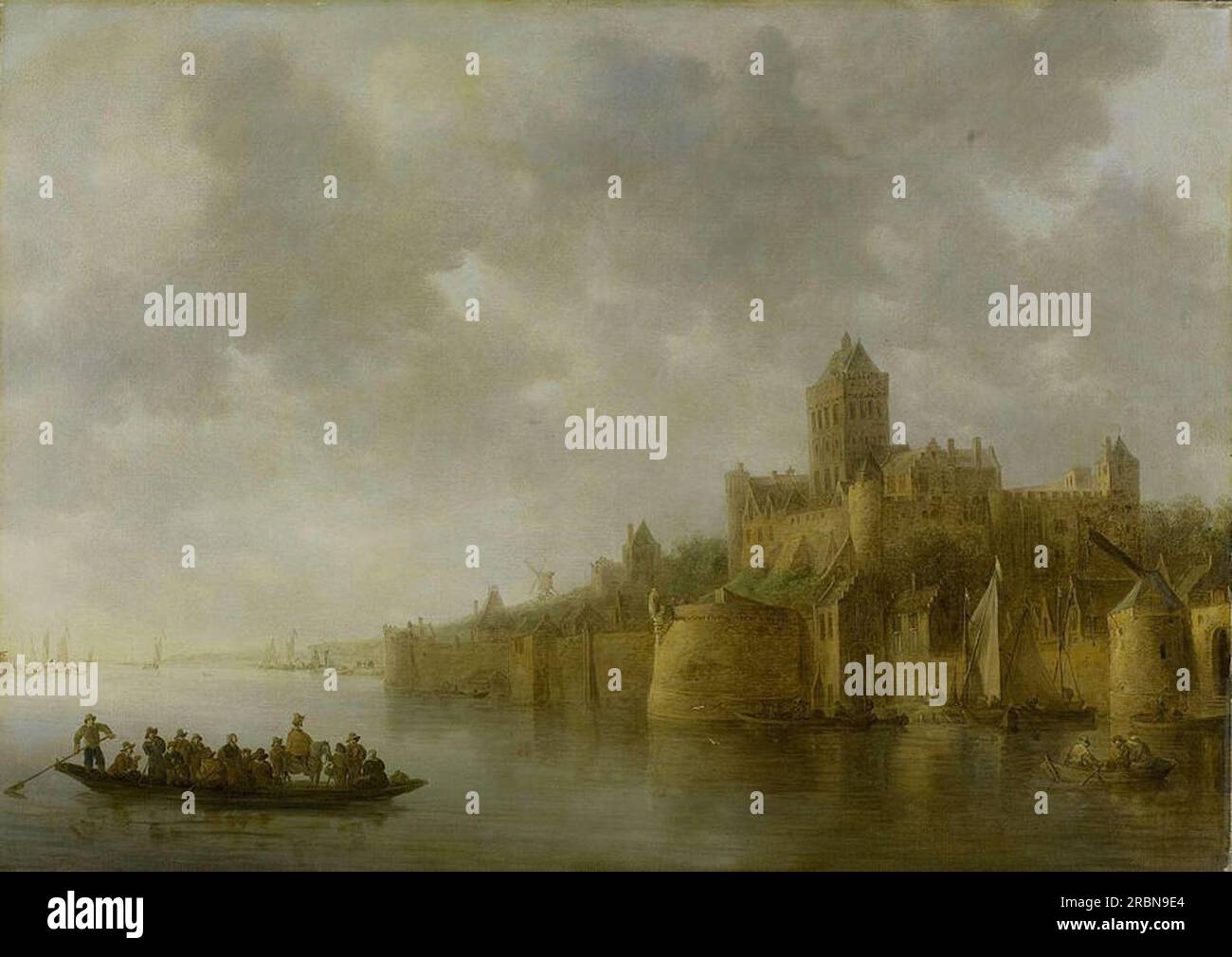 The Valkhof in Nijmegen by Jan van Goyen Stock Photo - Alamy