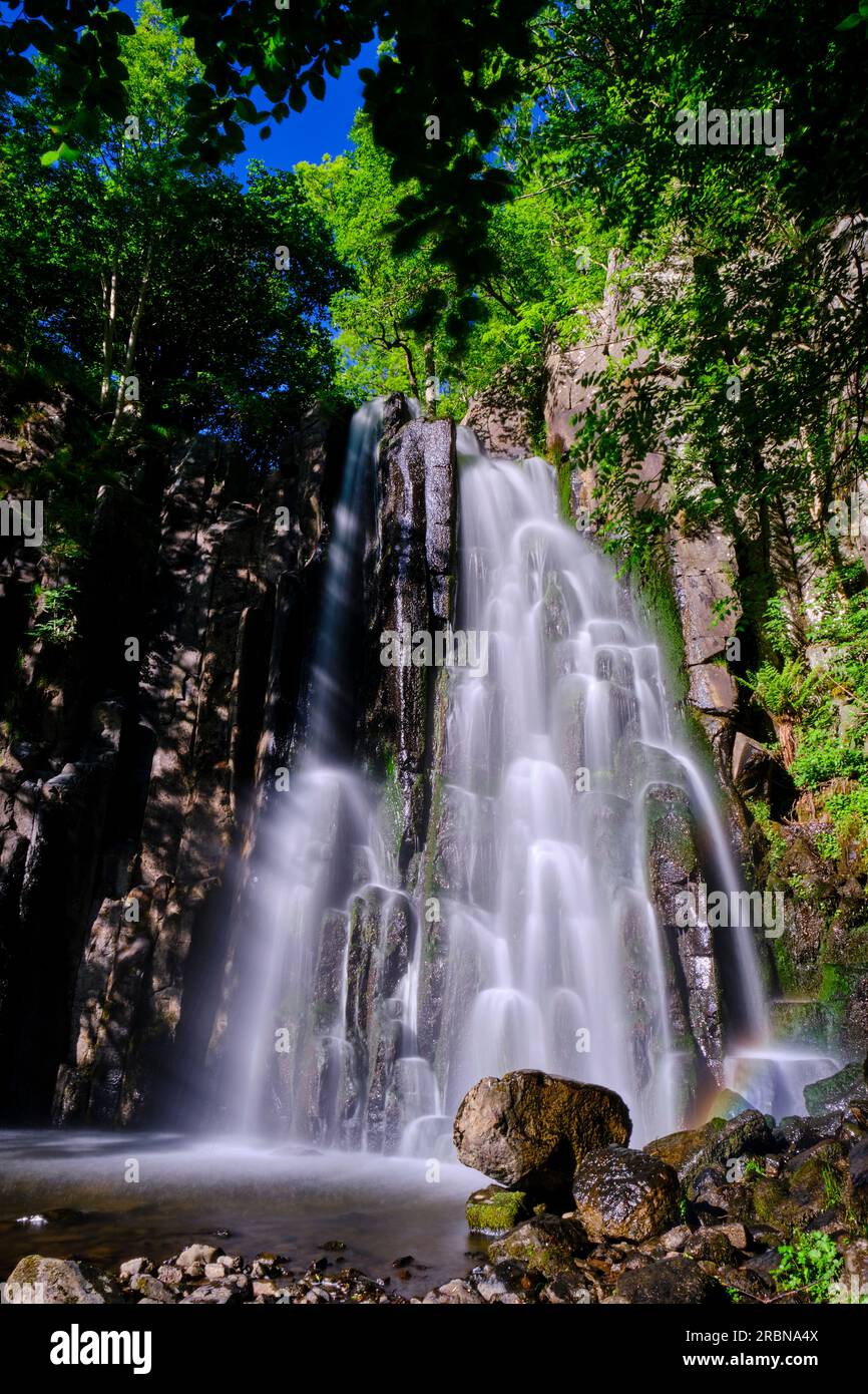 France, Cantal, Allanche, Auvergne Volcanoes Regional Natural Park ...