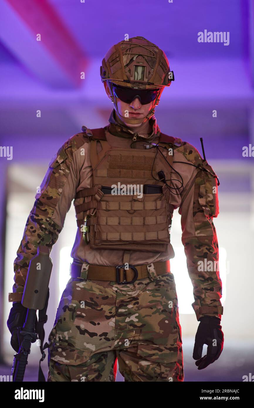 A professional soldier undertakes a perilous mission in an abandoned ...