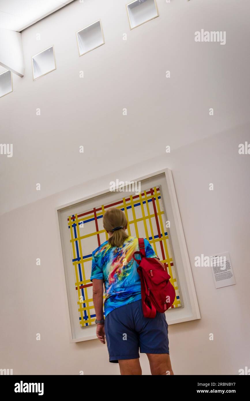 Piet Mondrian painting New York City, Pompidou Centre, a museum of ...