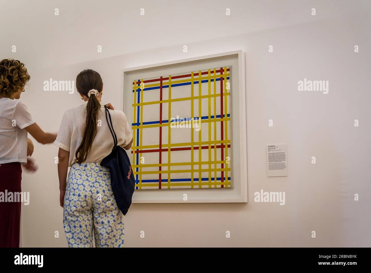 Piet Mondrian painting New York City, Pompidou Centre, a museum of ...