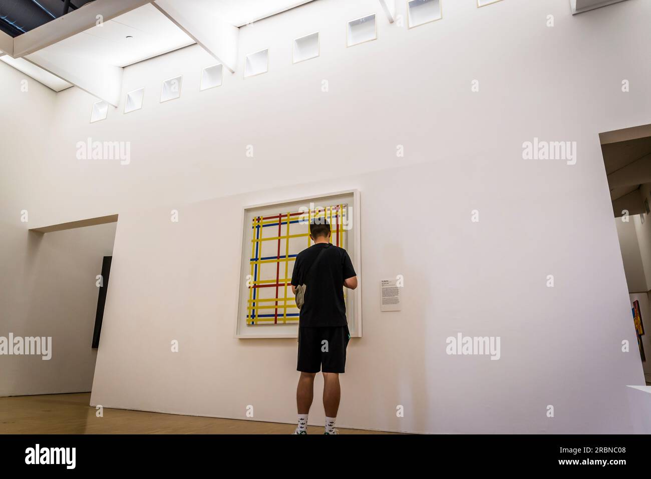 Piet Mondrian painting New York City, Pompidou Centre, a museum of ...