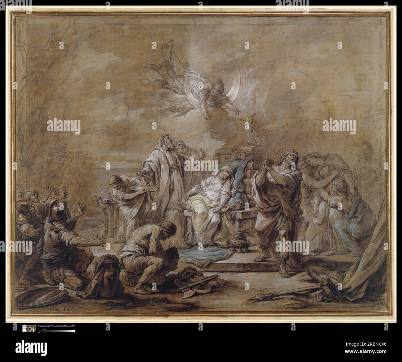 The Sacrifice of Iphigenia 1757 by Charles-Andre van Loo (Carle van Loo ...