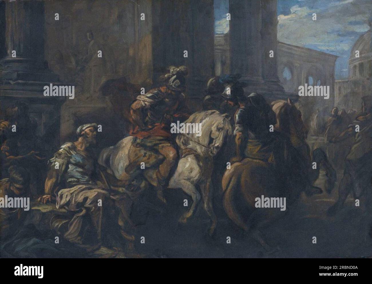 Belisarius Begging at the Gates of Rome by Charles-Andre van Loo (Carle ...