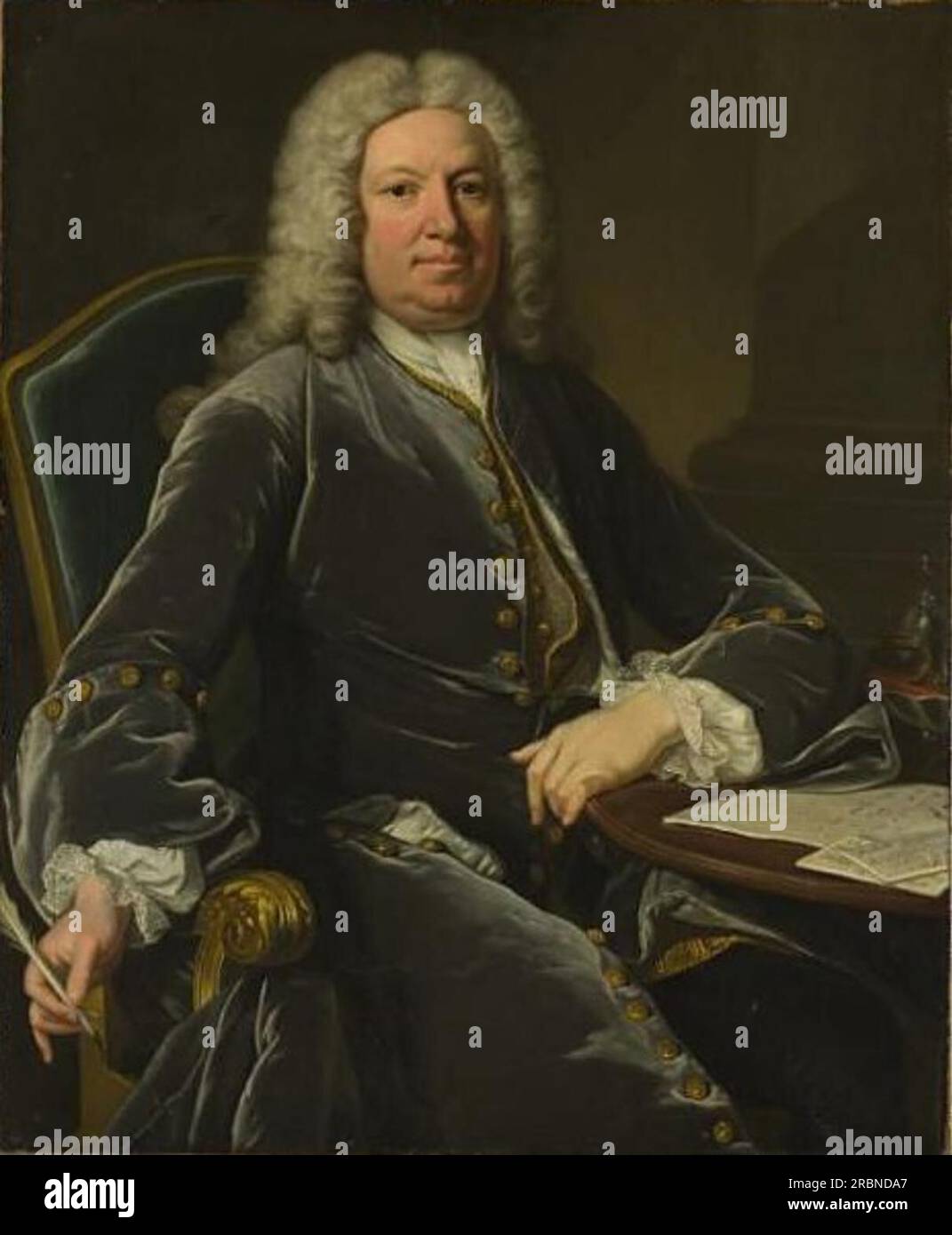 Portrait of Horace Walpole by Jean-Baptiste van Loo Stock Photo - Alamy