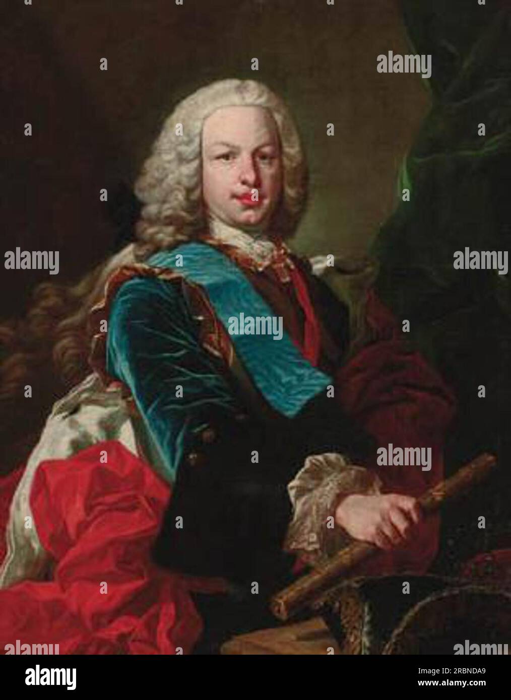 Portrait of Ferdinand Vi of Spain by Jean-Baptiste van Loo Stock Photo ...