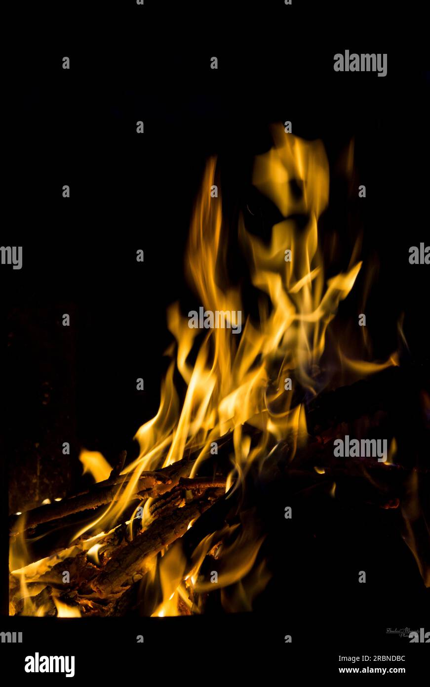 A capture of a campfire while we were camping at Old 86 campground ...