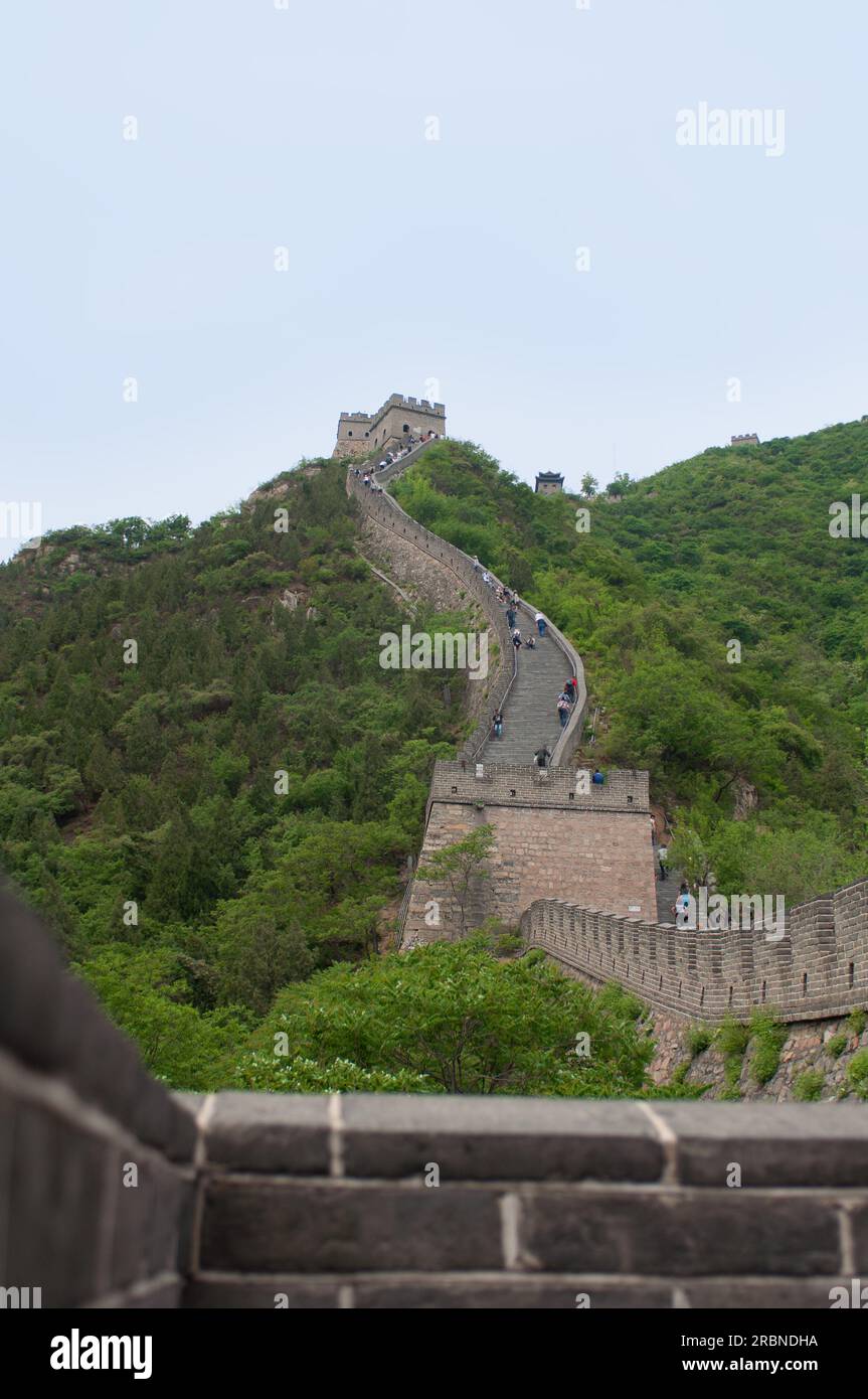 Great Wall First Section Incline Stock Photo - Alamy