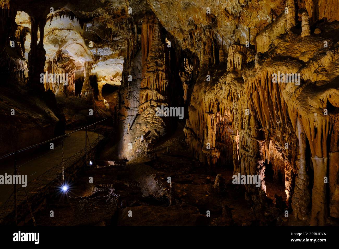 France, Lot (46), Cabrerets, Pech Merle Cave, Prehistory Center Stock ...