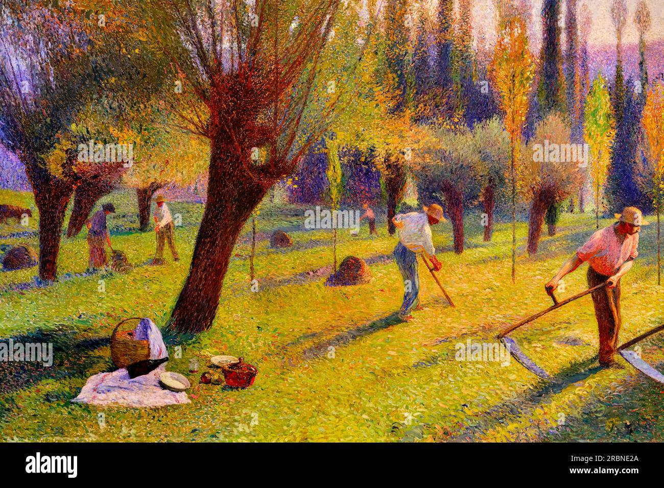 France, Lot (46), Cahors, Henri Martin Museum, La Fenaison Stock Photo ...