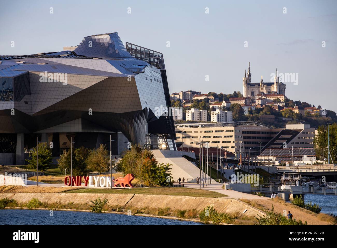 Impressive architecture of the Musée des Confluences in the Confluence ...