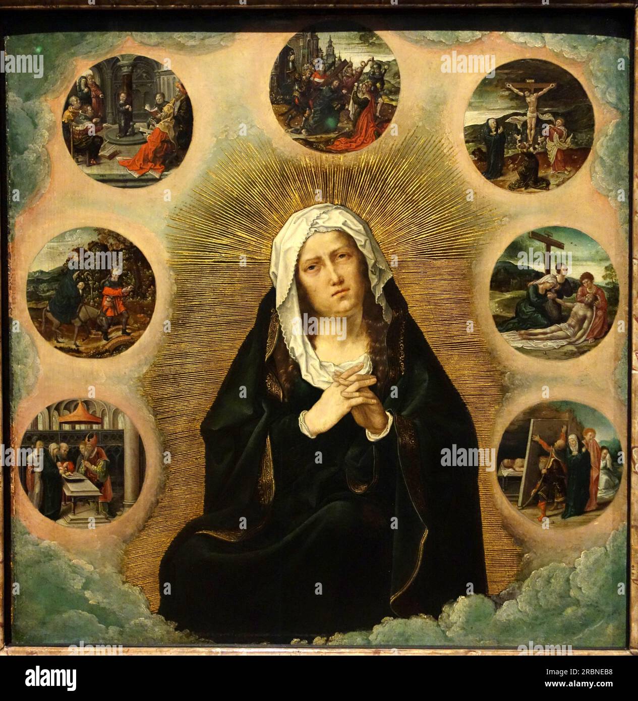 Our Lady of the Seven Sorrows by Bernard Van Orley Stock Photo - Alamy