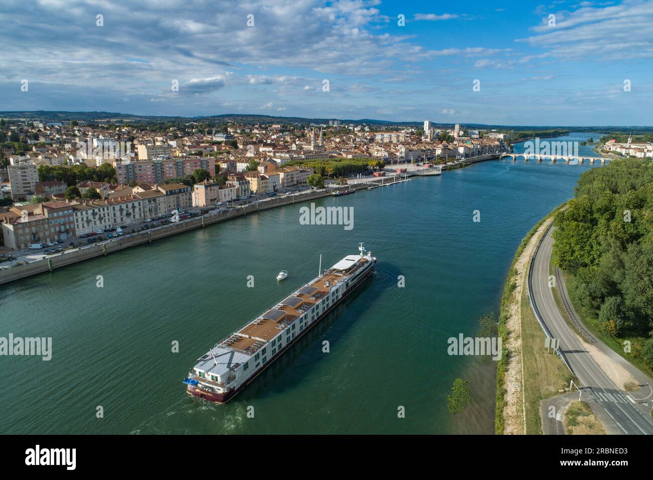 Rhône and saône aerial hi-res stock photography and images - Alamy