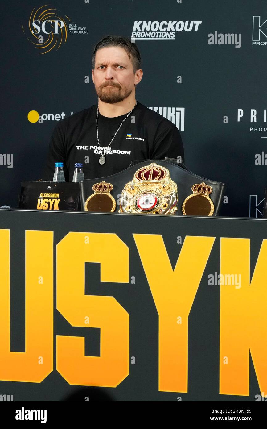 Ukraine's heavyweight boxing champion and title defender Oleksandr Usyk ...