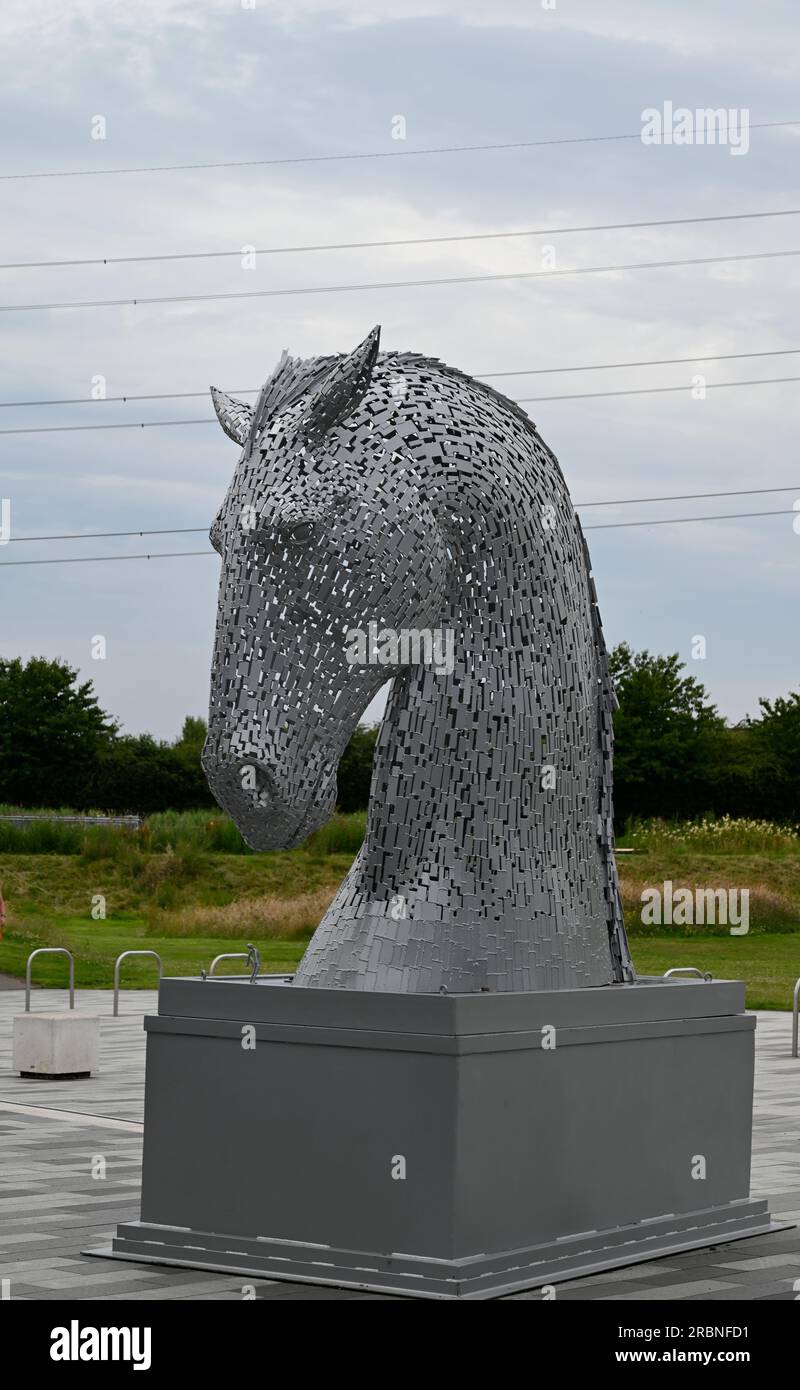 The Kelpies in Falkirk Helix park Scotland Stock Photo - Alamy