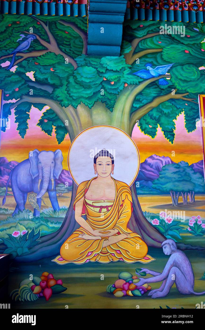 India, Bihar, Bodhgaya, Unesco World Heriatge, the Mahabodhi Temple ...