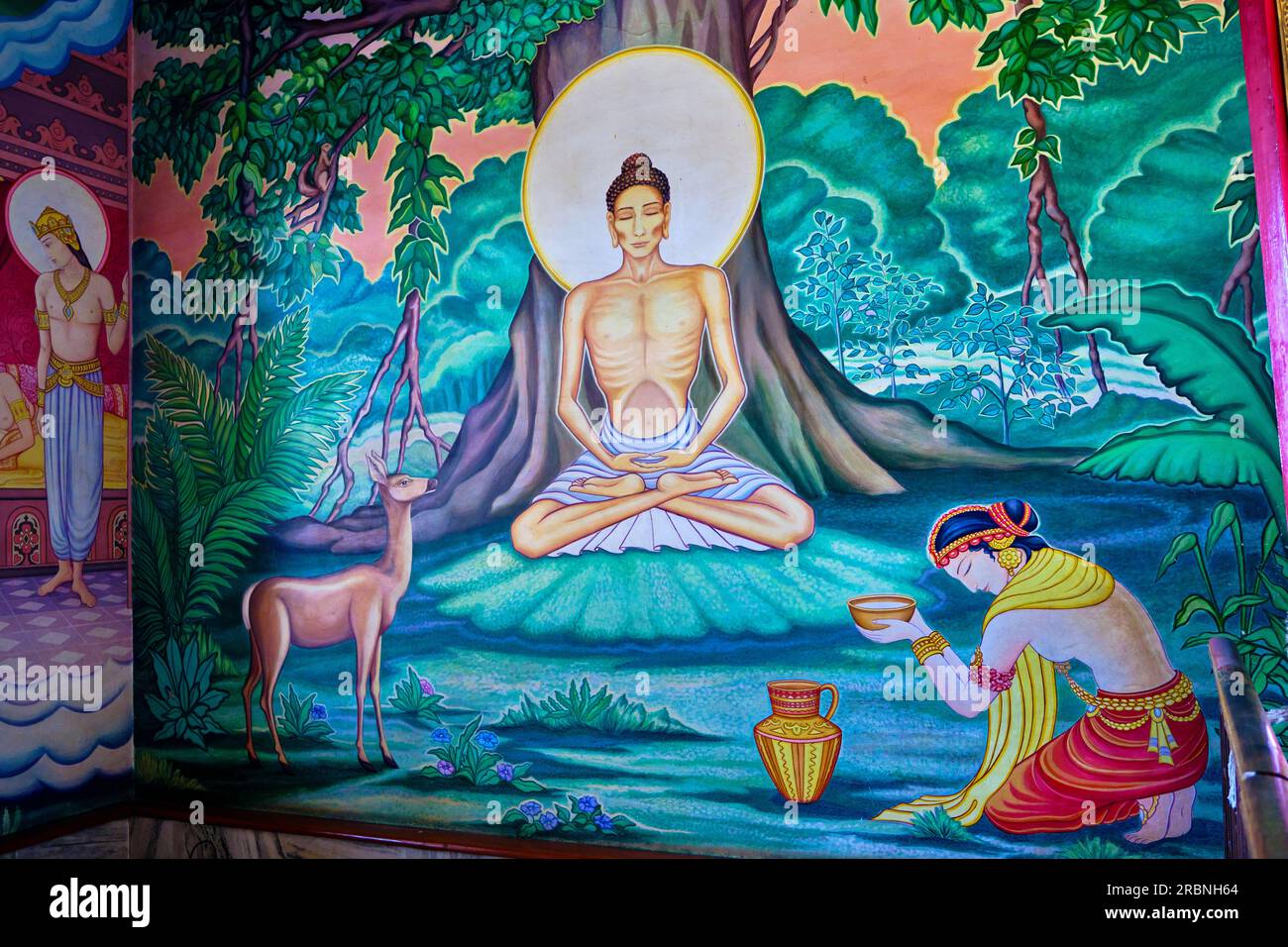 India, Bihar, Bodhgaya, Unesco World Heriatge, the Mahabodhi Temple ...