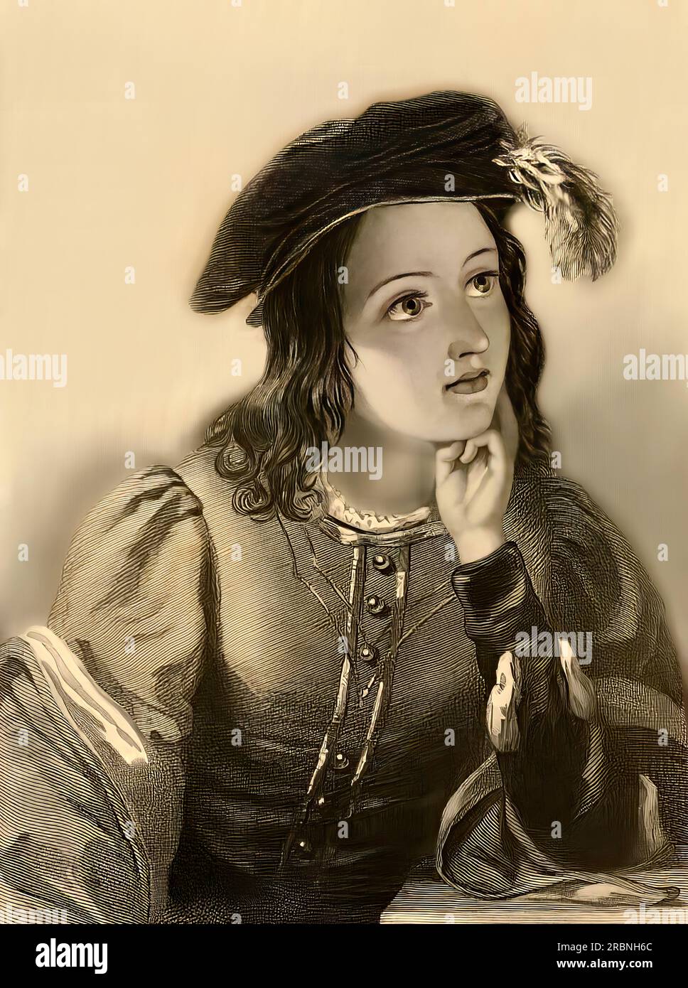 Kaled, female figure from the poem Lara by George Gordon Noel Byron ...