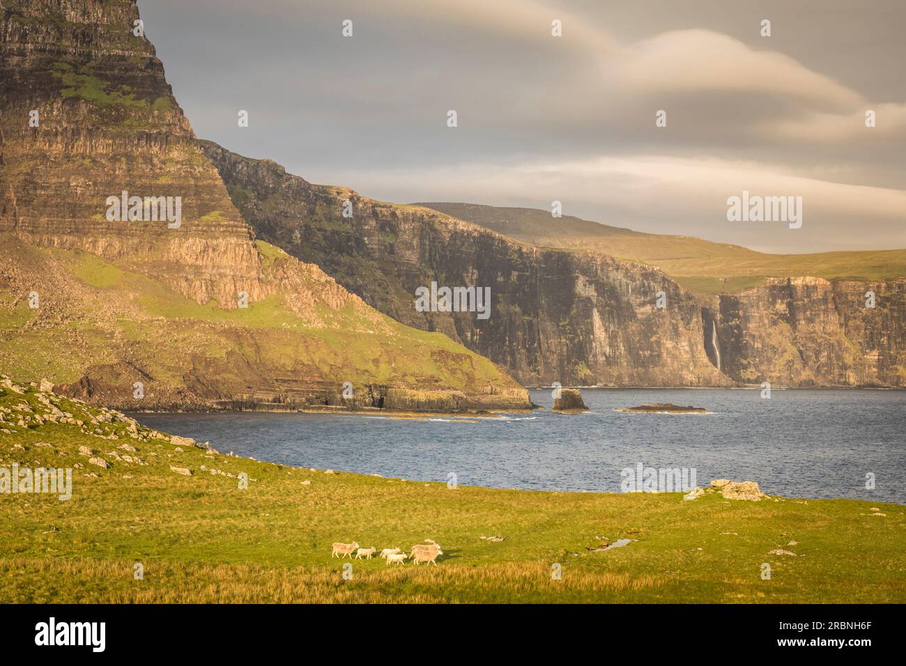 Waterstein Head with Moonen Bay at Neist Cliff, Isle of Skye, Highlands ...