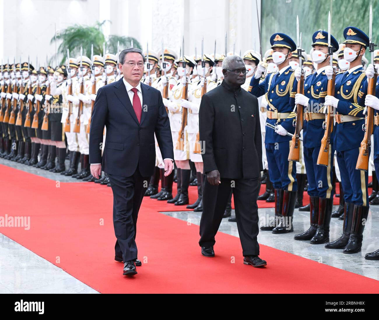 Beijing, China. 10th July, 2023. Chinese Premier Li Qiang holds a ...