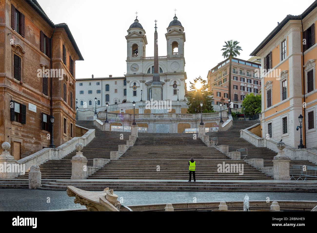 Spanish steps, the most visiting sightseeing in Rome Stock Photo - Alamy