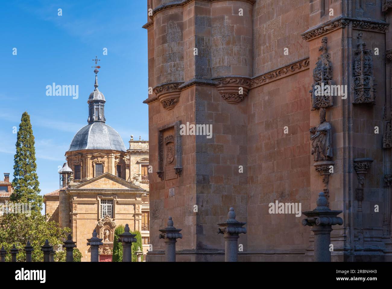 Anaya Palace and Salamanca Cathedral - Salamanca, Spain Stock Photo - Alamy